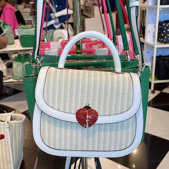 kate spade | Bags | Kate Spade Puffy Top Handle Ladybug Crossbody Color ...